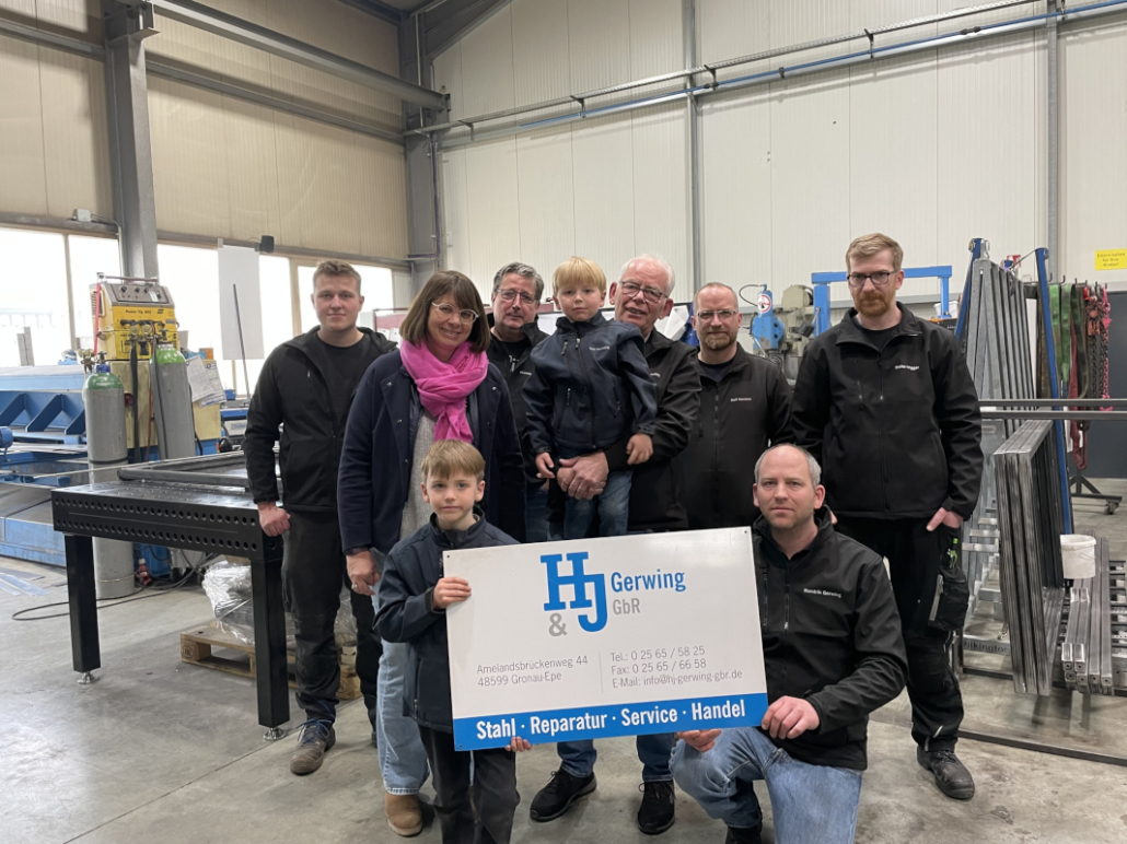 Spendenübergabe bei der Firma H.u.J. Gerwing GbR - Kinderkrebshilfe ...